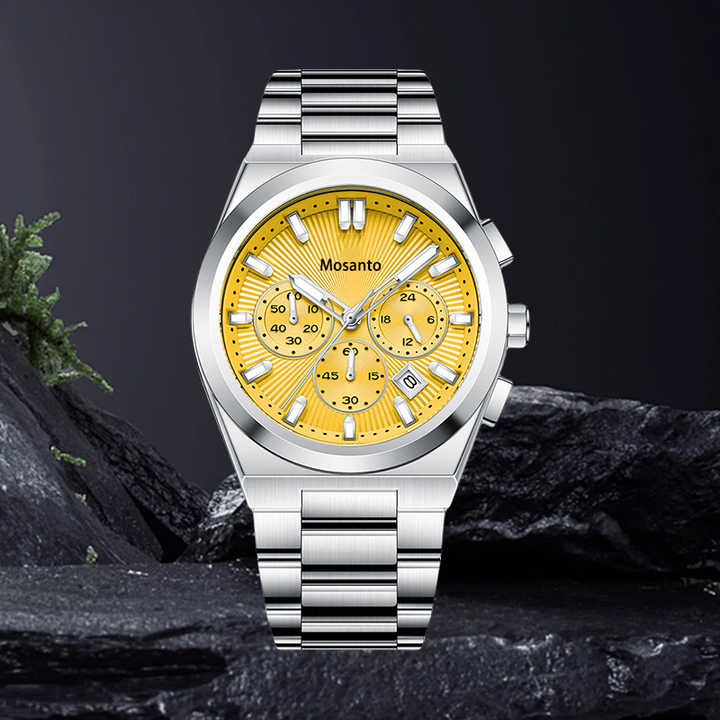 Luxury Business Men Watch Stainless Steel Strap Luminous Waterproof ...