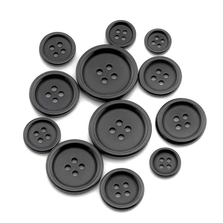 Custom Brand logo Resin Buttons for Clothes Round 4 Hole Shirt Button ...