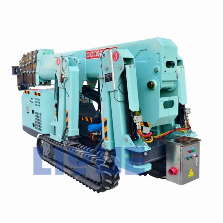 1.5 Ton Telescopic Boom Spider Crane Crawler Crane with Core Engine ...