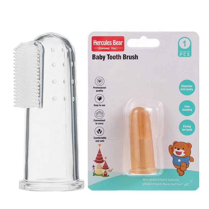 Wholesale OEM Baby Silicone Fingertip Toothbrushes