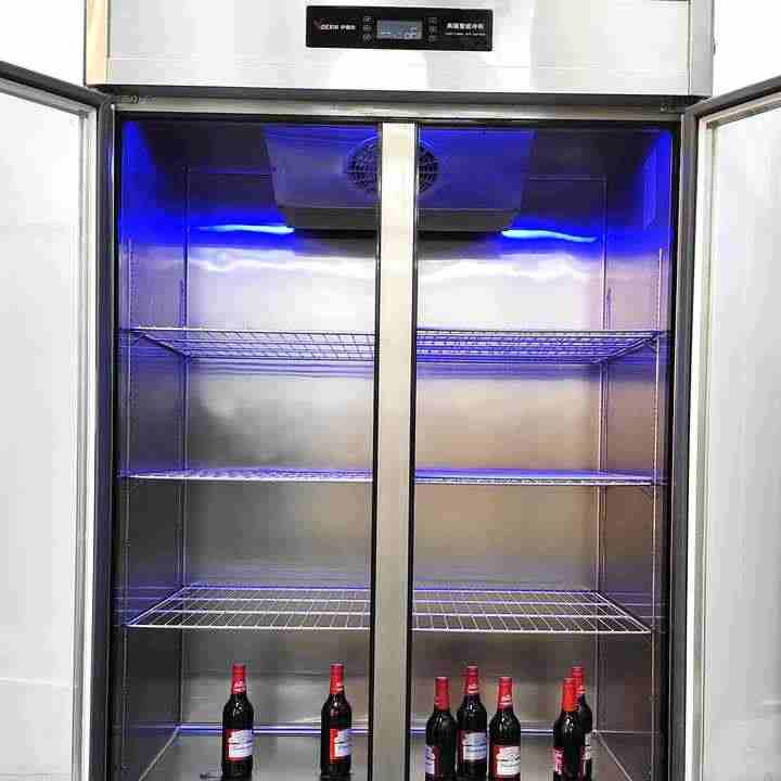 2-Door Stainless Steel Commercial Refrigerator Upright Freezer with ...