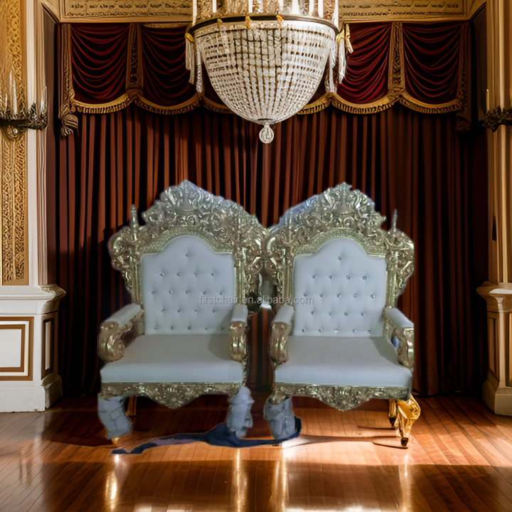 Modern Antique Style Kings Chair Throne for Events & Weddings