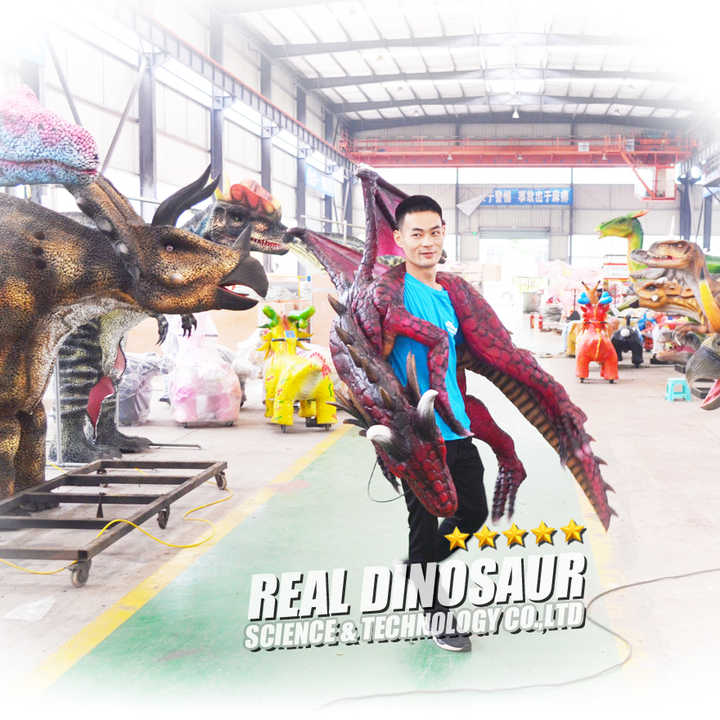 Kids Entertainment Animatronic Shoulder Dragon Puppet