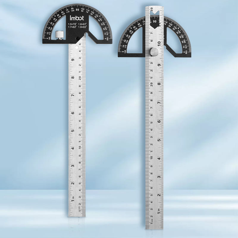 Imbot Magnetic 12" Angle Ruler - Detachable, Inch/Metric, for DIY ...