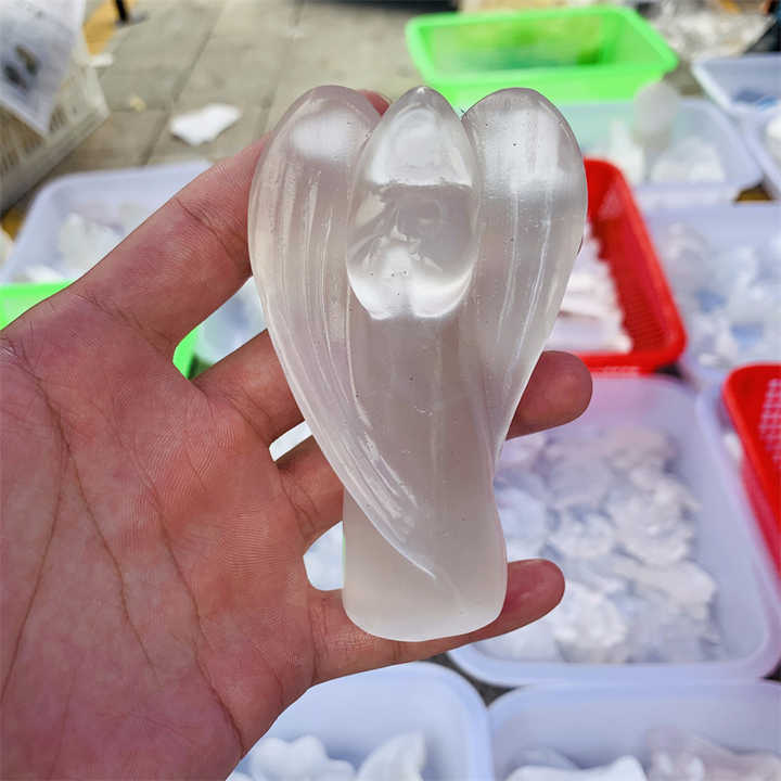 Wholesale Bulk Natural Stone Crystal Craft Selenite Angel