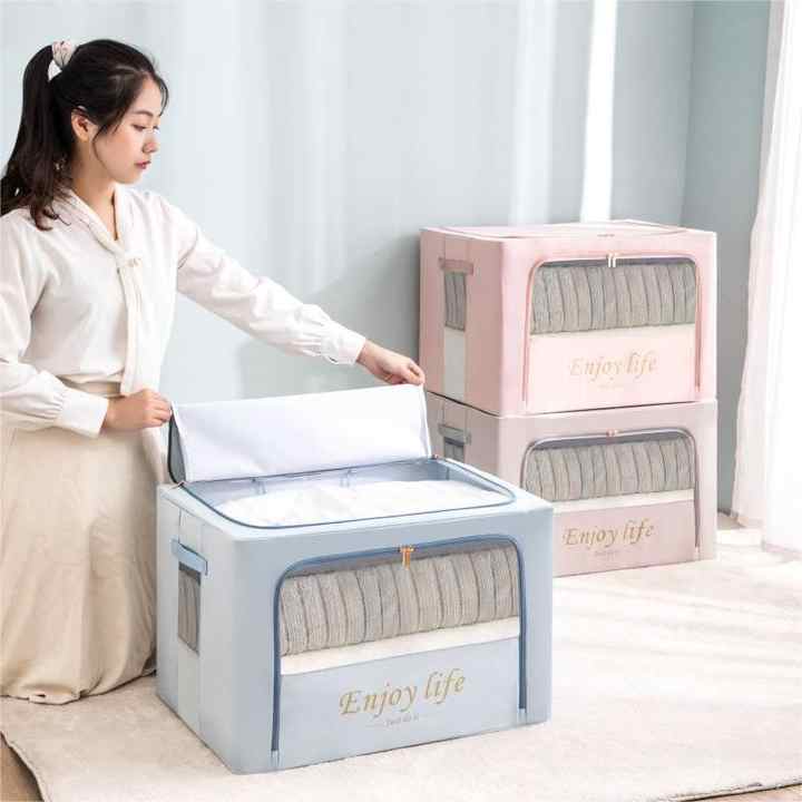 Fully Stocked Foldable Wardrobe Foldable Clothes Storage Organizer Bag Large Capacity Waterproof ...