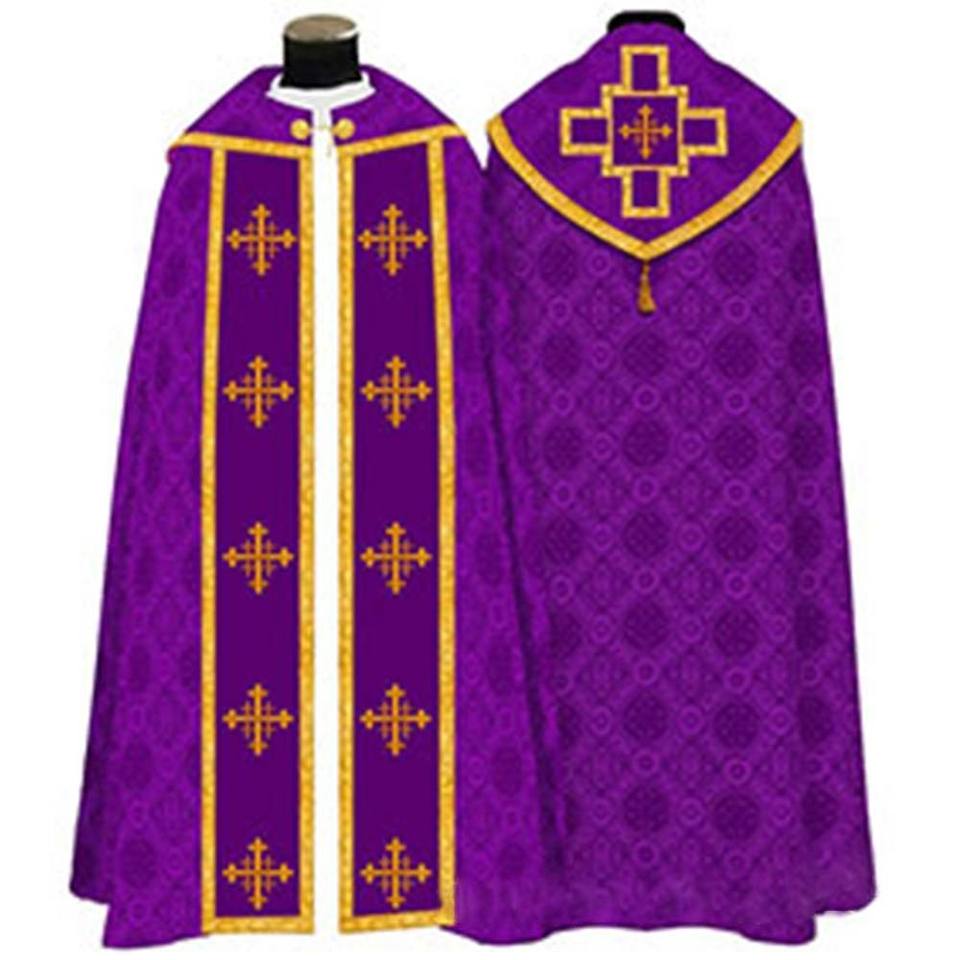 Unisex Church Catholic Vestments Cape Cloak Priest Chasuble