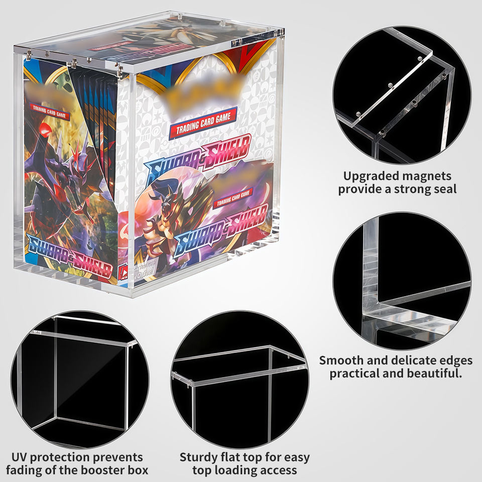 Pokemon Acrylic Magnetic Booster Box - Durable & Clear