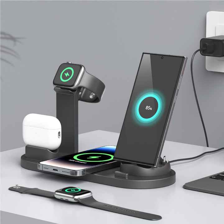 Multifunctional 6-In-1 Wireless Charger for Devices 15W Output Power PC ...