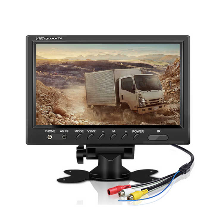 9'' Quad Split Monitor Truck Camera System - Waterproof & Night Vision