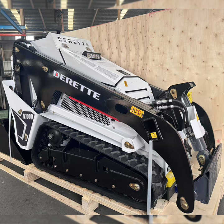 Derette V1000 Mini Skid Steer Loader - Max Lifting 1433lb
