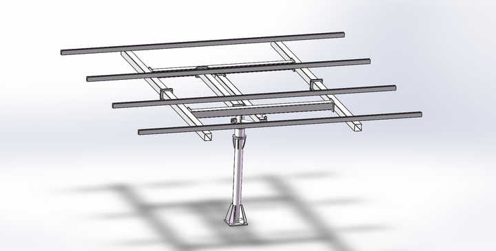 12KW Dual Axes Solar Tracking System - All Components Included