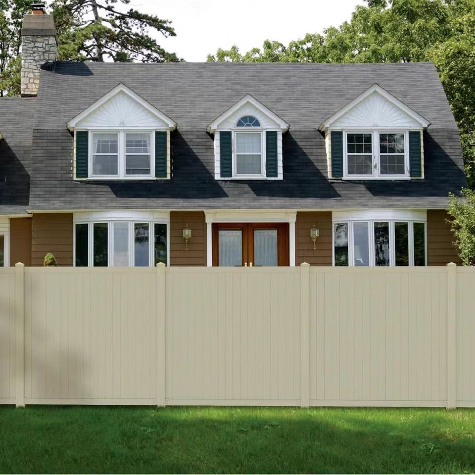 6Ft PVC Eco-Friendly Outdoor Vinyl Fence Panel for Gardens