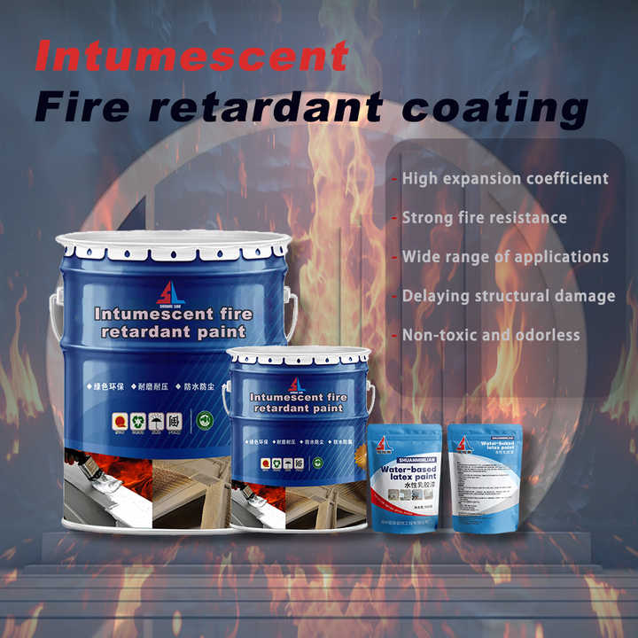 Acrylic Intumescent Fire Retardant Paint Free Sample Steel Structure ...
