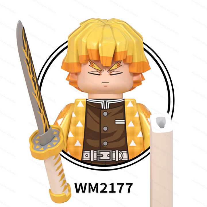 WM6116 Anime Demonslayeres Agatsuma Zenitsu Action Model