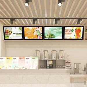 tablero de menú de caja de luz LED de restaurante de comida rápida para ...