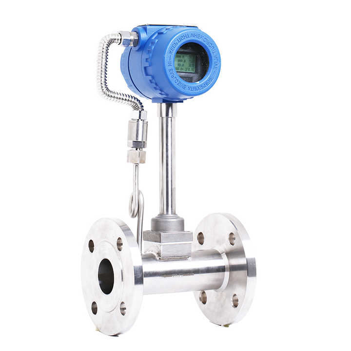 Steam Vortex Flow Meter Compressed Air Liquid Explosion proof Pipeline High Precision High ...