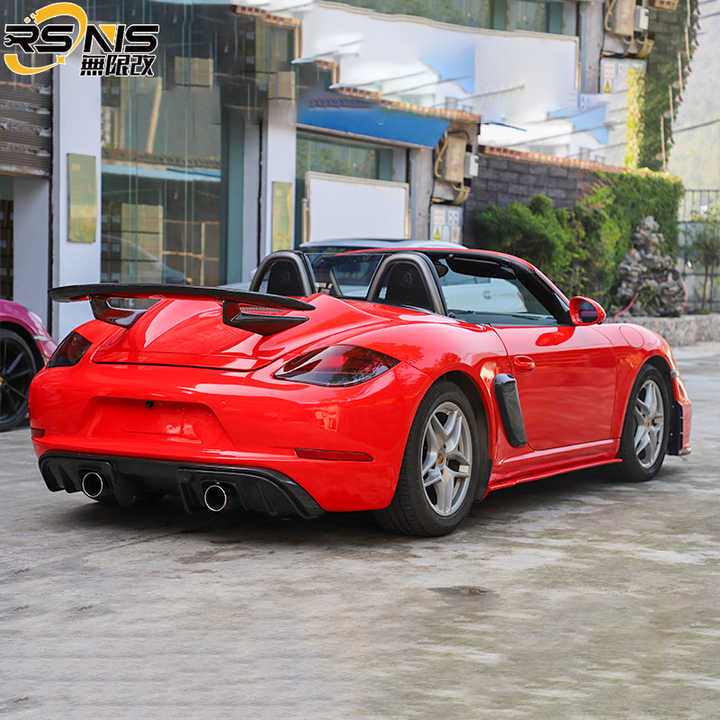 For Porsche 987.2 Upgrade Modified 718 GT4 Spoiler Car High Quality ...