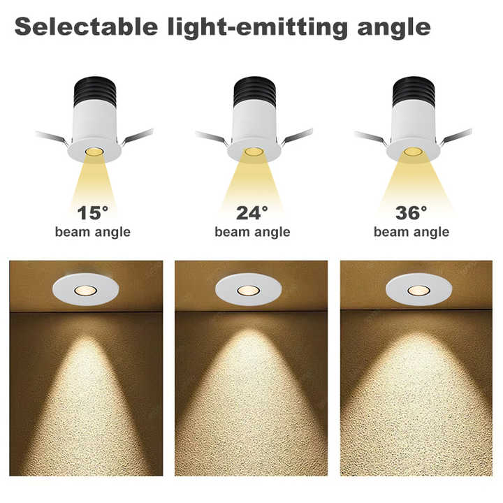 Mini COB LED Downlight Aluminum Anti-Glare 5W 7W 9W 12W Mini Downlight Trimless Indoor Small LED ...