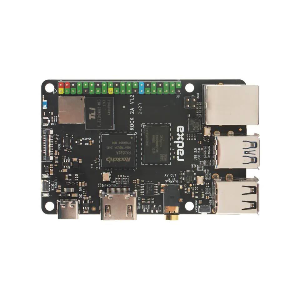 Radxa ROCK 2A RK3528A Single Board Computer 4-core CPU GPU 4K Gigabit ...