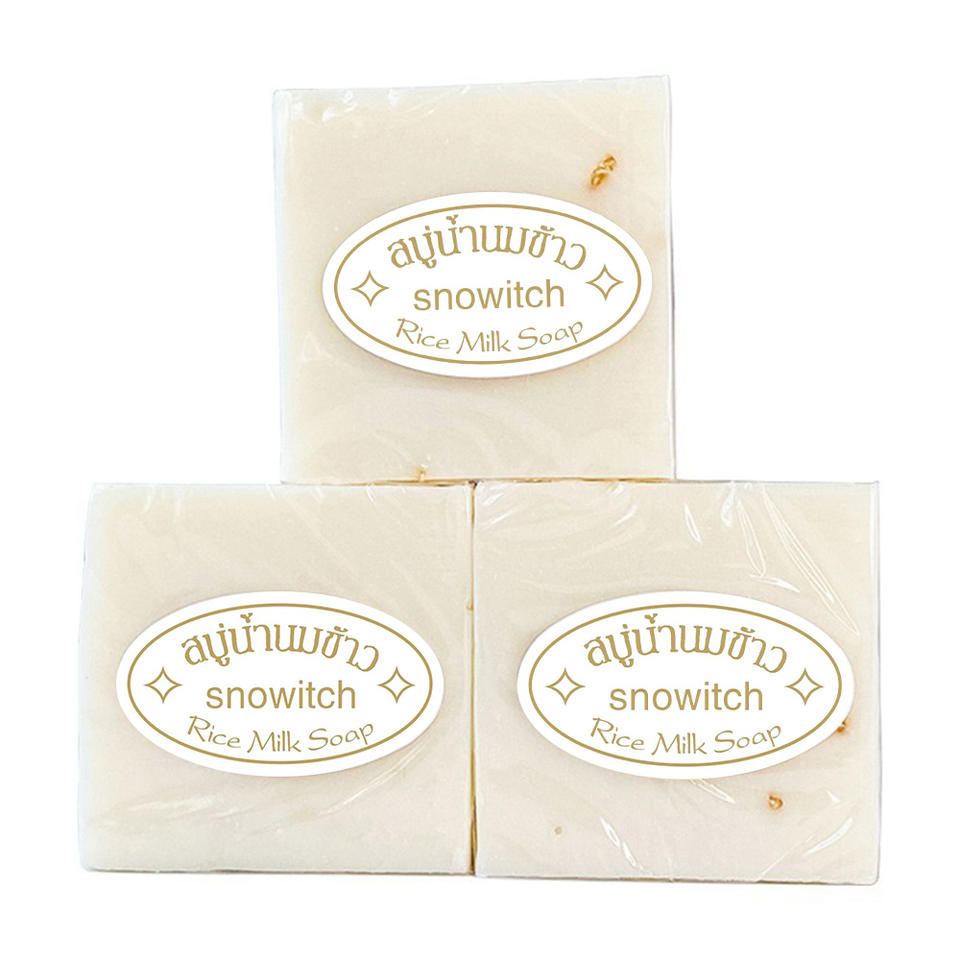 Handmade Thai Rice Soap with Essential Oils & Collagen