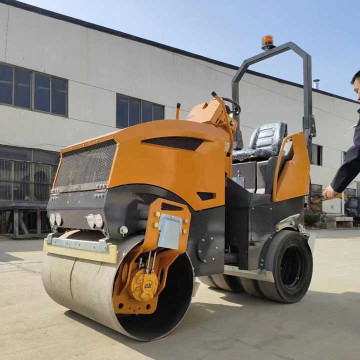 Combination Asphalt Roller 4Ton 5Ton Road Roller Compactor Rear Rubber ...