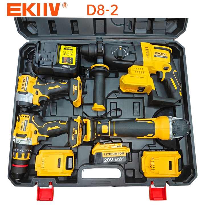 EKIIV NEW Complete Multi Function Tools Set 4ah 5ah 6ah 20v Max 15-Tool ...