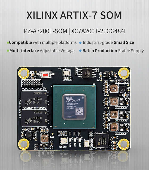 PZ-A7200T-SOM Xilinx SoC Artix-7 XC7A200T Core Board Industrial Grade System on Module| Alibaba.com