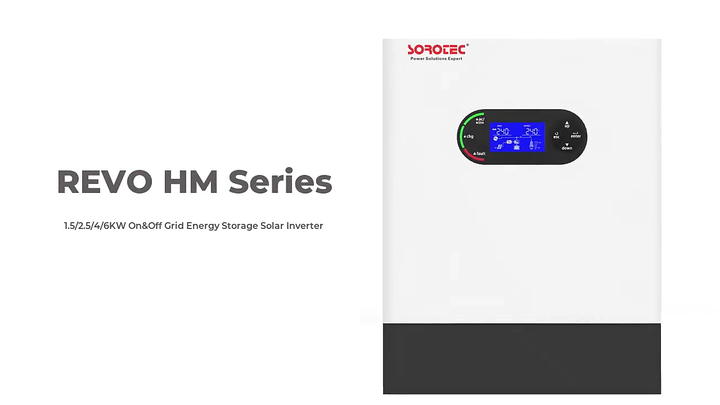 REVO HM Series 4KW/6KW Hybrid Solar Inverter - Pure Sine Wave, Off & On ...