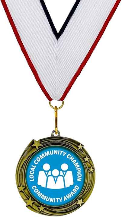 Noble Local Community Champion Community Medal Star Design Medal ...