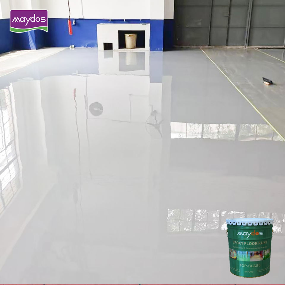 Self Leveling Epoxy Floor Paint Liquid Coating Anti-Slip Seamless ...