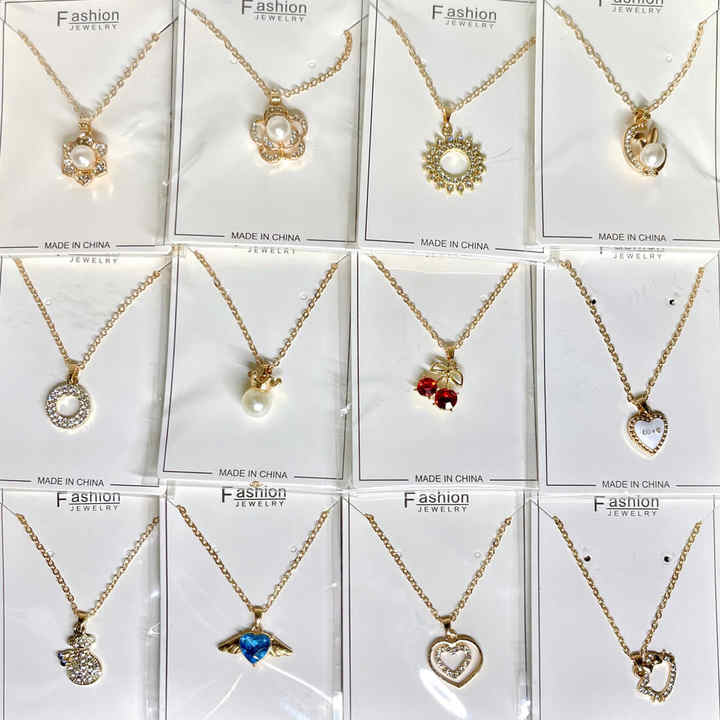 80 150pcs 1kg fashion jewelry necklaces bulk factory wholesale chaine au cou femme en gros bijoux sell by weight China