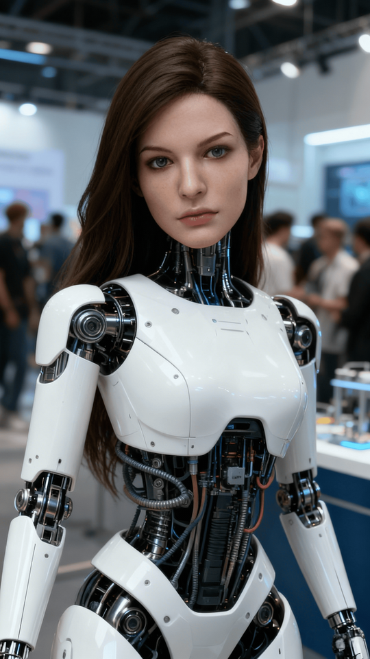 Humanoid Robot with Realistic Facial Features Realistic Humanoid Robot ...