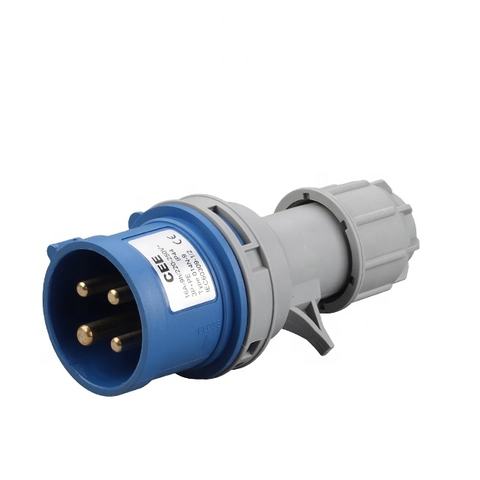CEE Waterproof IP67 380V 440V 32a 4 Pin 3P+PE 3h Industrial Plugs and ...