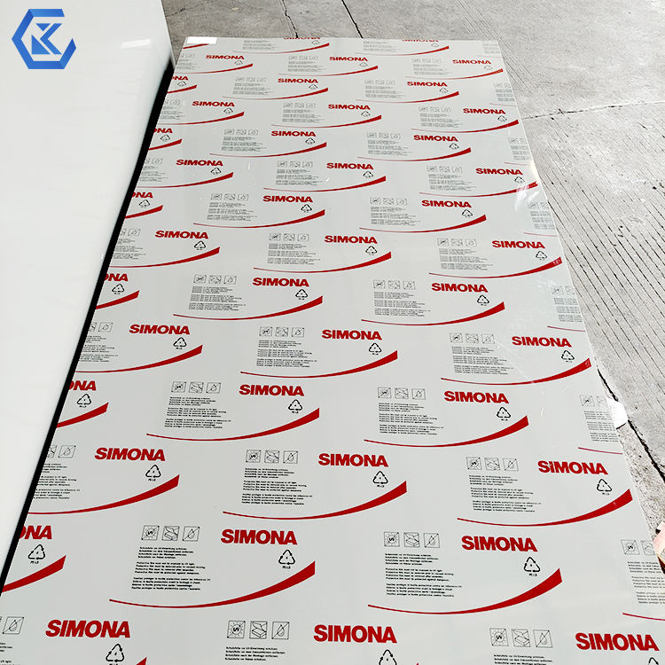 SIMONA German PVC Sheet Plastic Boards 18mm Grey Extruded