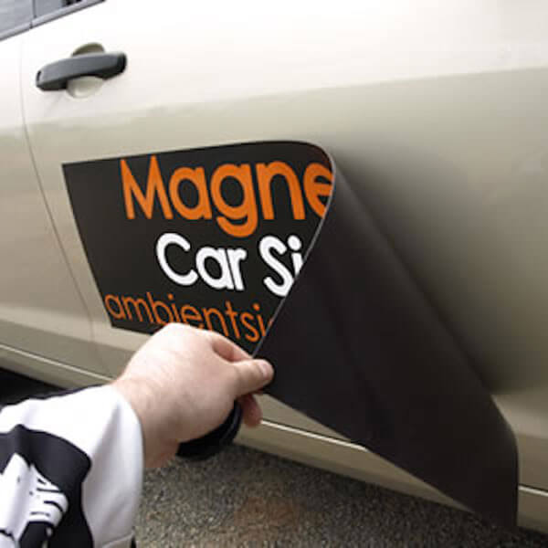 Customizable Magnetic PVC Car Sign Stickers - Flexible & Adhesive