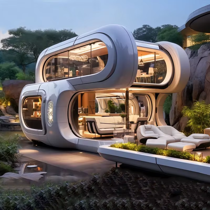 OEM Modern Luxury Prefab Houses Apple Pod Capsule Home Outdoor Capsule ...
