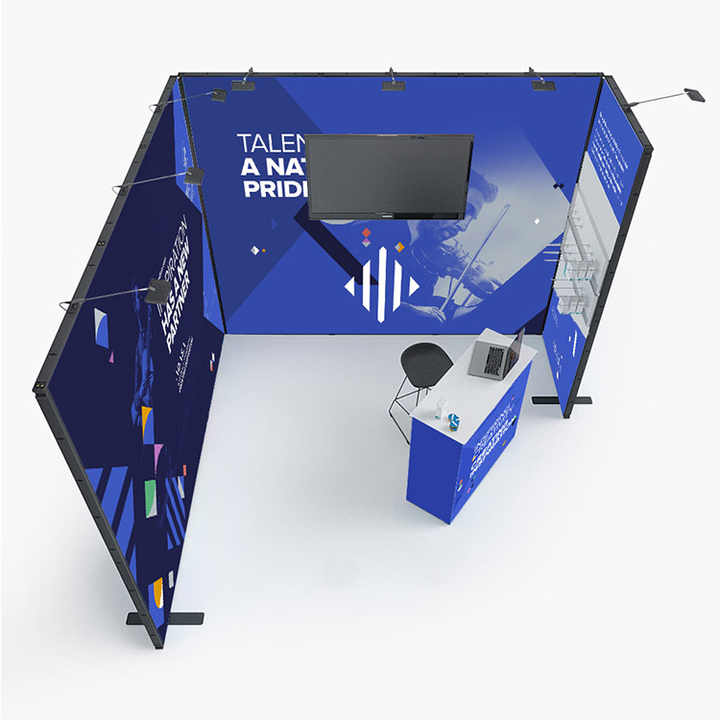 10x10 Aluminum Modular Trade Show Booth 3x3m Open Style Exhibition ...
