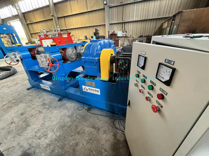 Laboratory Open Two Roll Rubber Mixing Mill Machine Automatic Rubber ...