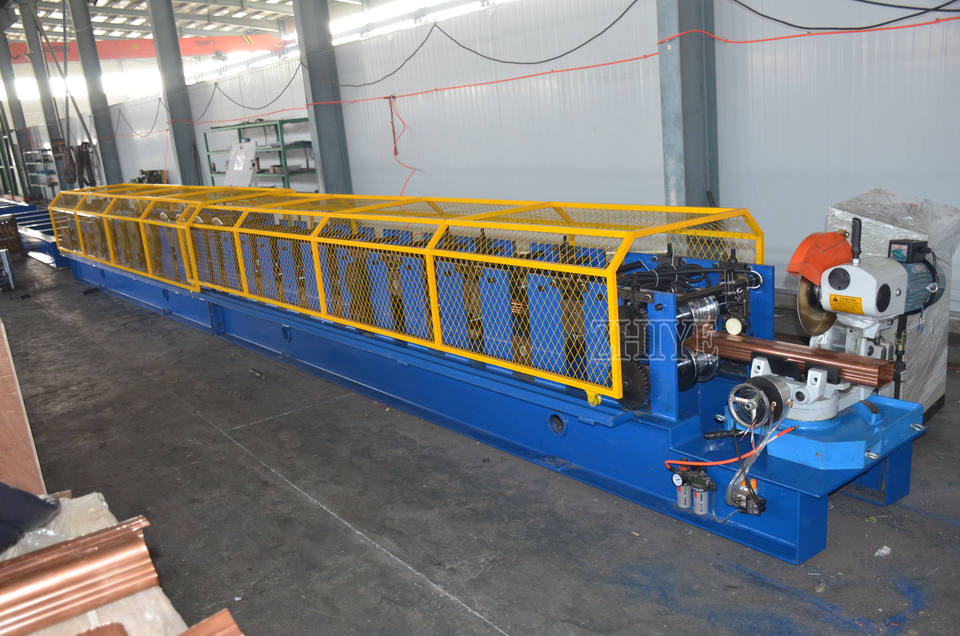 Full Automatic Downspout Gutter Cold Forming Machinery Rain Gutter ...