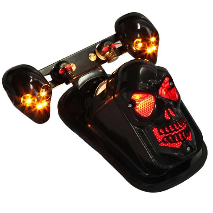 Modification Skeleton Rear Color Changing Tail Light Universal Led ...