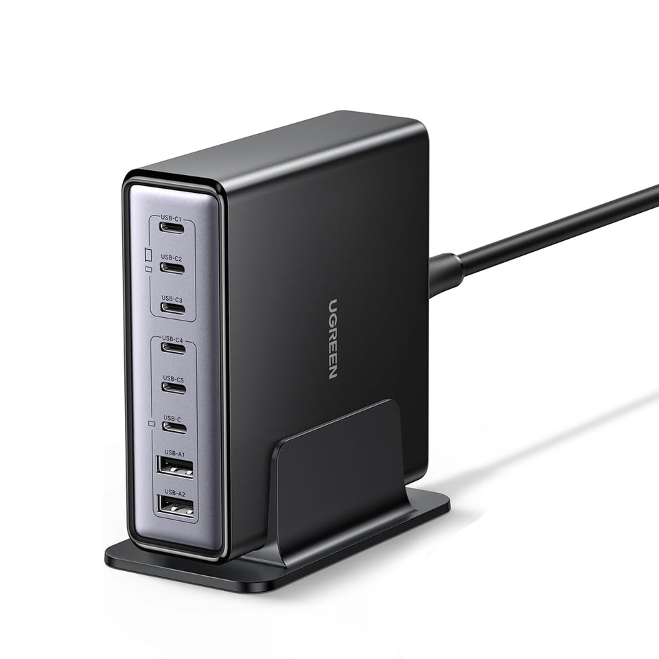 UGREEN Nexode 200W GaN USB C Charging Station, 8-Port Desktop Charger ...