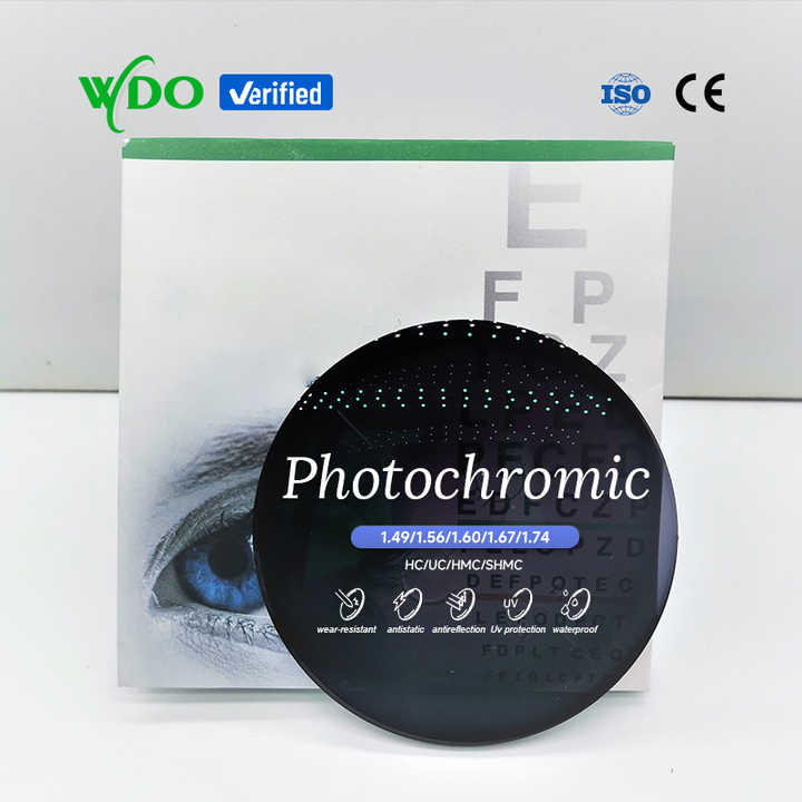 WDO High Quality 1.56 HMC Photochromic Single Lenses Photochromic Lens ...