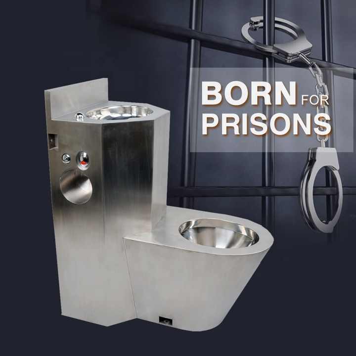 Stainless Steel Combination Toilet Pan Prison Toilet and Sink Combos ...