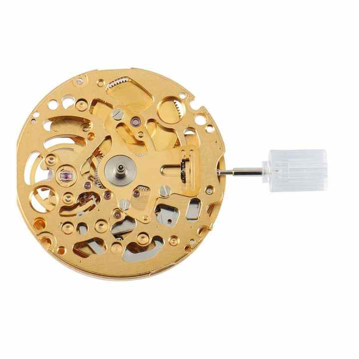 Golden Skeletonized NH71A Automatic Self-Winding Movement Mechanism for ...