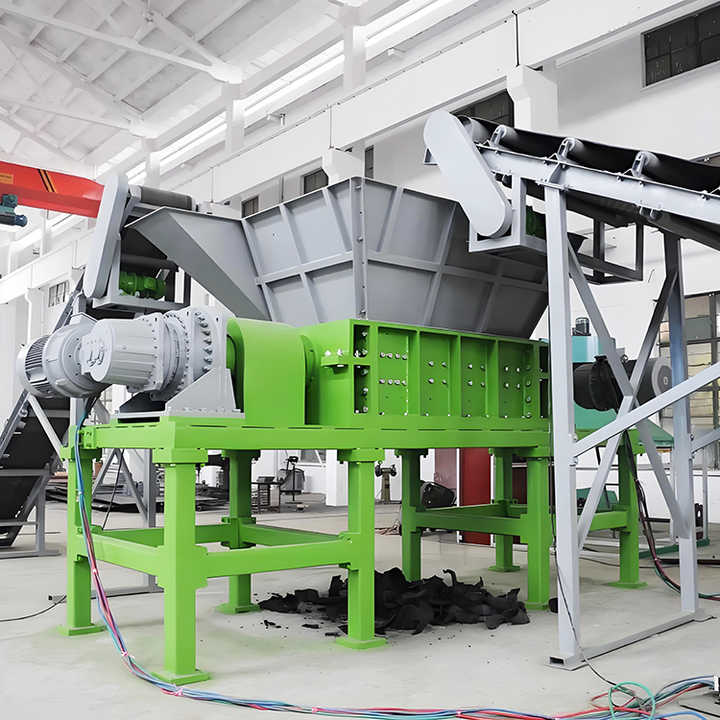 Tire Rubber Tile Production Line Recycling Line Shredder Machine Tires ...