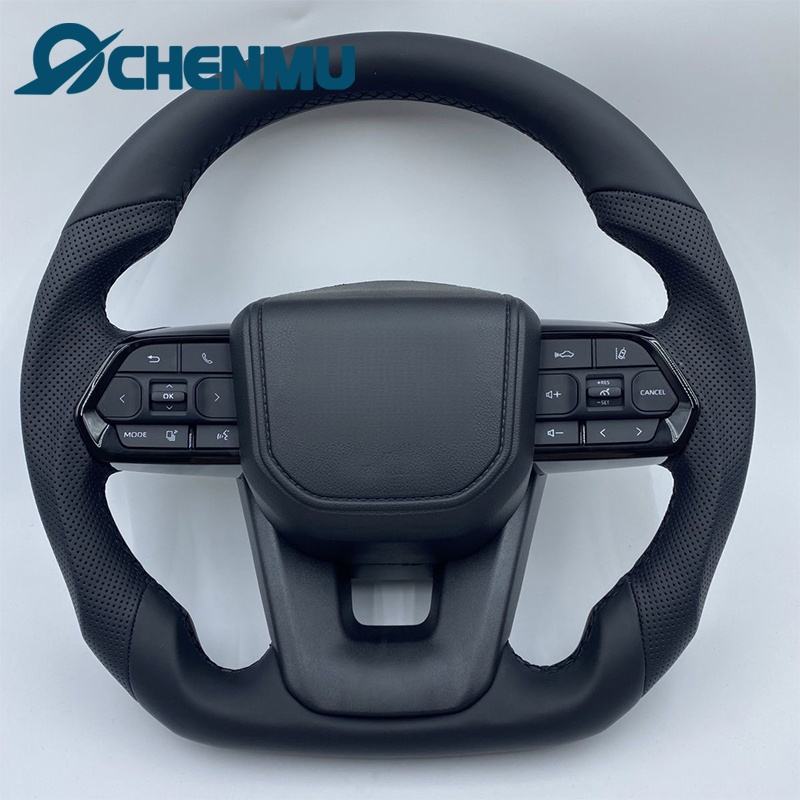 Customized GR Leather Steering Wheel for Toyota Landcruiser