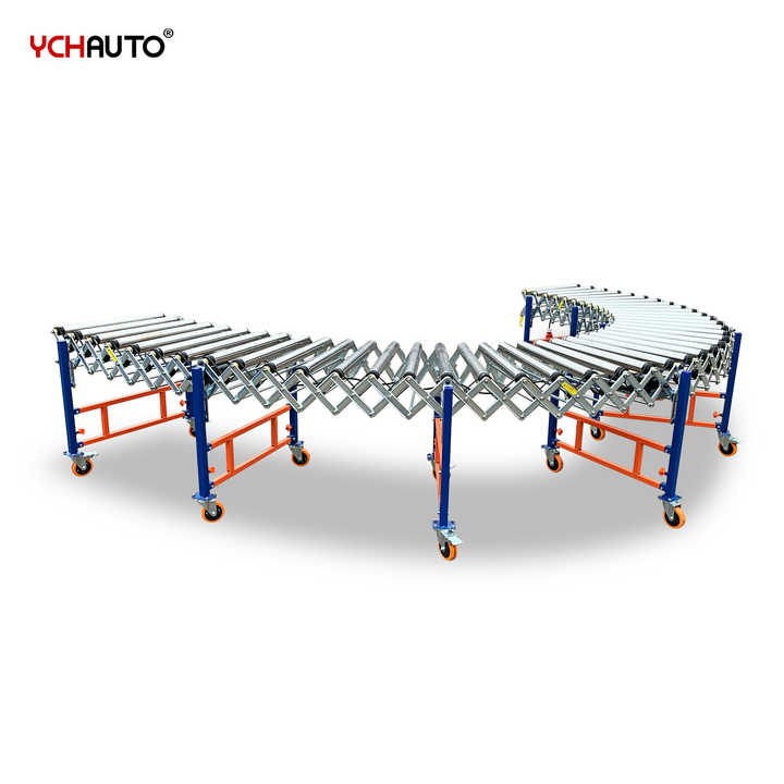 Retractable Flexible Conveyors Container Unloading Carton Box Transfer ...