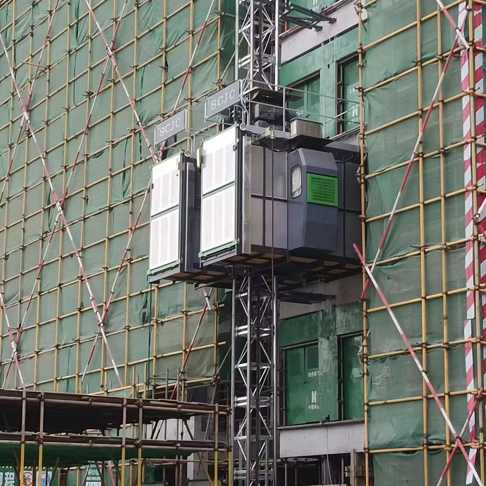 Modular Construction Elevator 2 Ton Capacity, 60m Height, Pre-Assembled ...