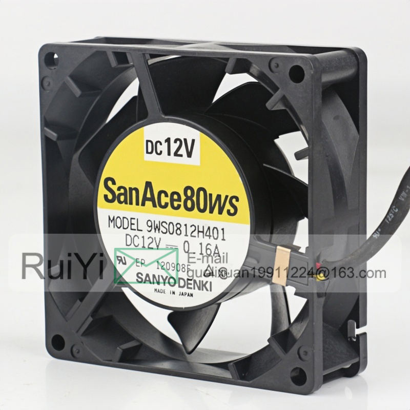 Original Sanyo 24V 48V DC 12V 0.16A AC EC 8025 80X80X25MM 8CM ...